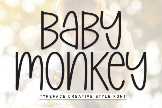 Baby Monkey Display Font - Download Free Font