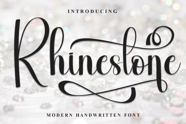Rhinestone Calligraphy Font - Download Free Font