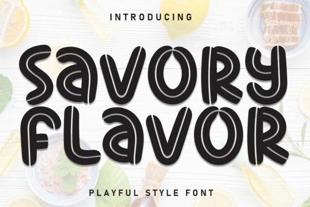 Savory Flavor Display Font - Download Free Font