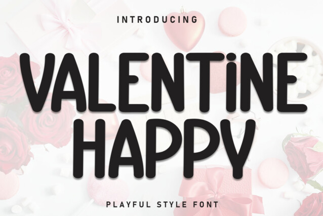 Valentine Happy Display Font - Download Free Font