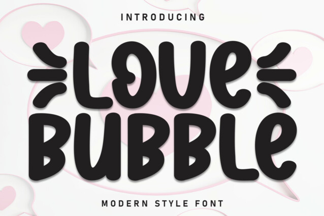 Love Bubble Display Font - Download Free Font