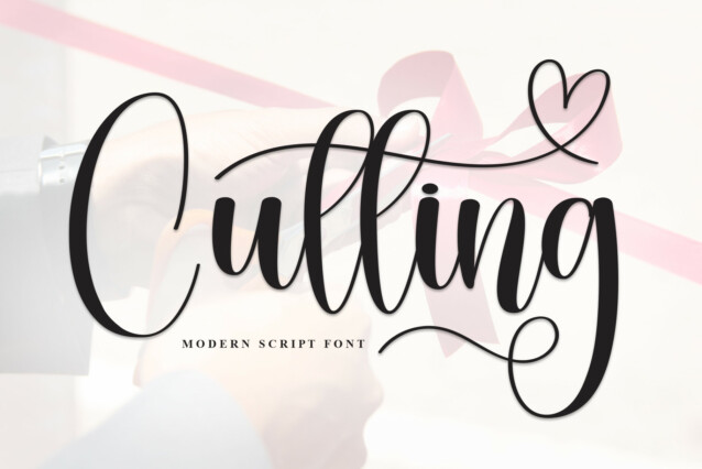 Cutting Calligraphy Font - Befonts