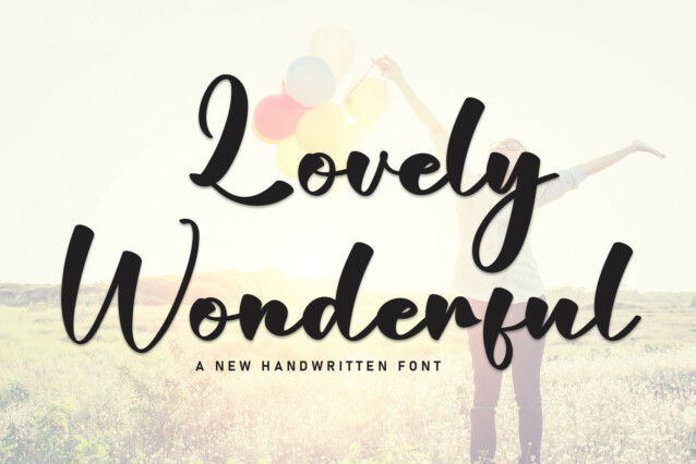 Lovely Wonderful Script Font - Download Free Font