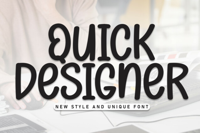 Quick Designer Display Font - Befonts