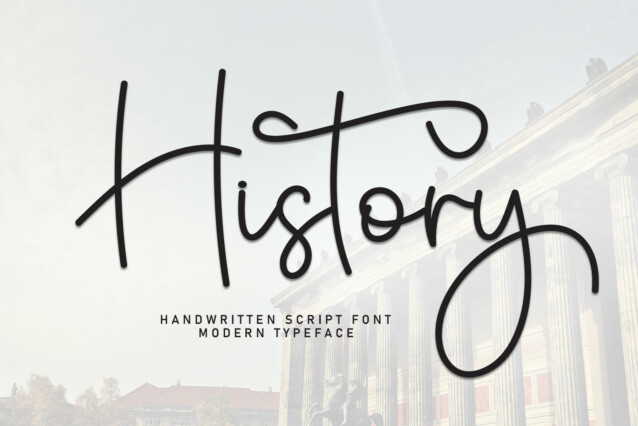 History Script Font - Download Free Font