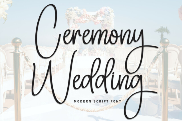 Wedding Ceremony Script Font - Befonts