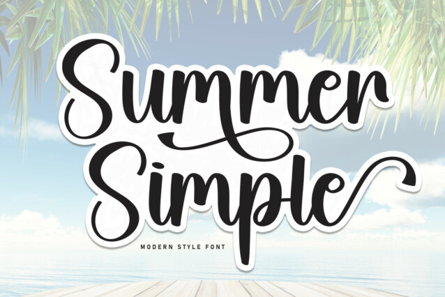 Summer Simple Calligraphy Font - Befonts
