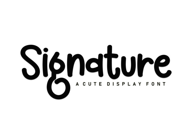 Signature Display Font - Download Free Font