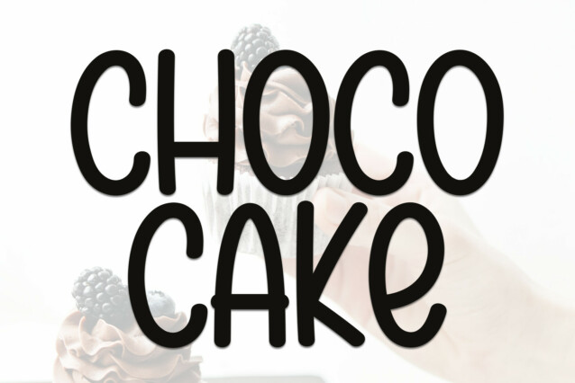 Choco Cake Display Font - Befonts