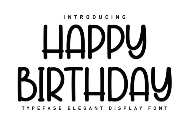 Happy Birthday Display Font - Befonts