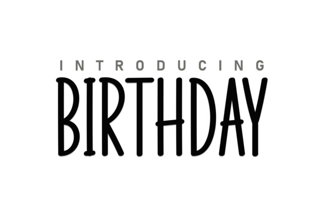 Birthday Display Font - Befonts