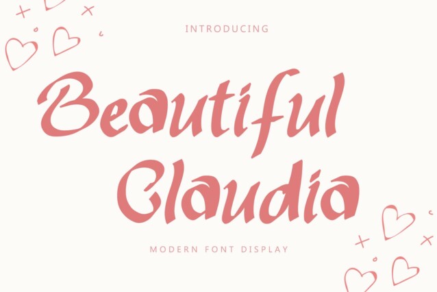 Beautiful Claudia Font - Download Free Font