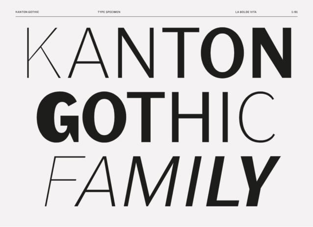 Kanton Gothic Font Family - Download Free Font