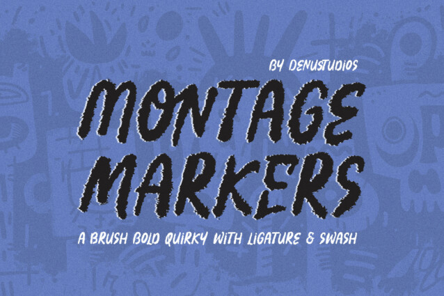 Montage Markers Font - Befonts