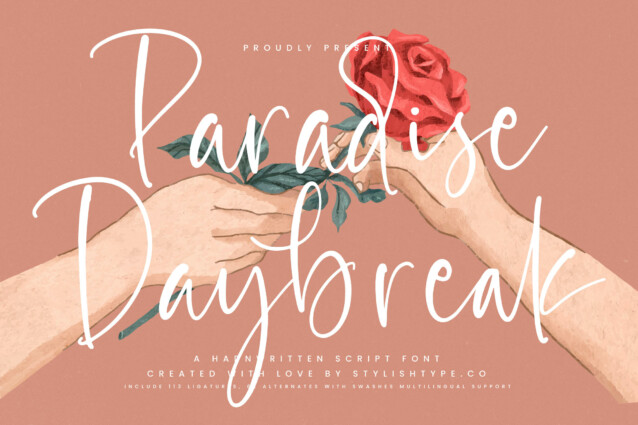 Paradise Daybreak Script Font - Befonts