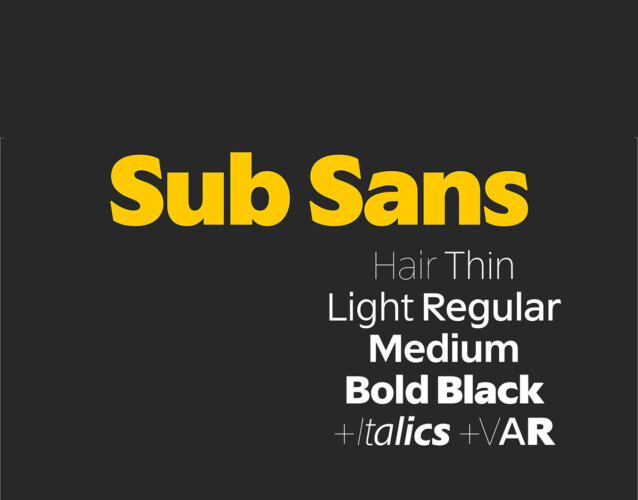 Sub Sans Font Family - Download Free Font