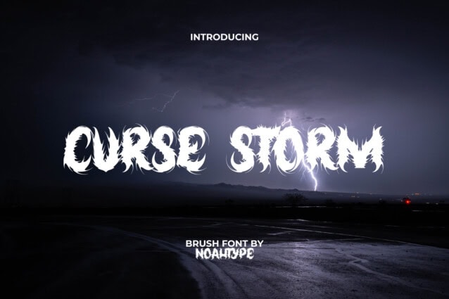 Curse Storm Font - Download Free Font