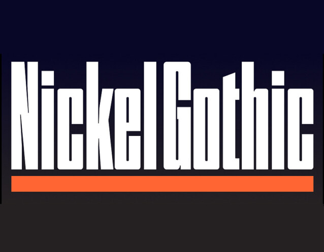 Nickel Gothic Font Family - Download Free Font