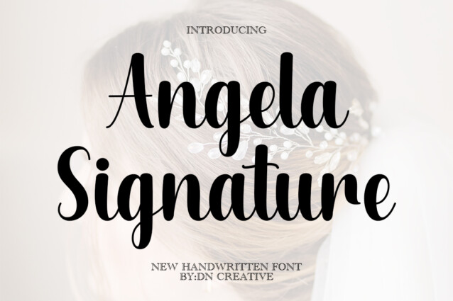 Angela Signature Font - Download Free Font
