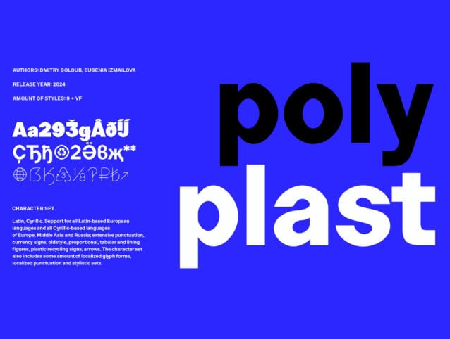 Polyplast Font Family - Befonts
