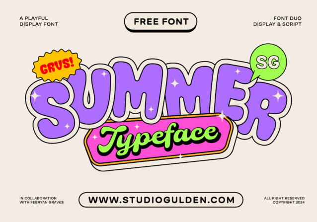 SG Summer Font Duo - Download Free Font