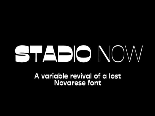 Stadio Now Font Family - Download Free Font