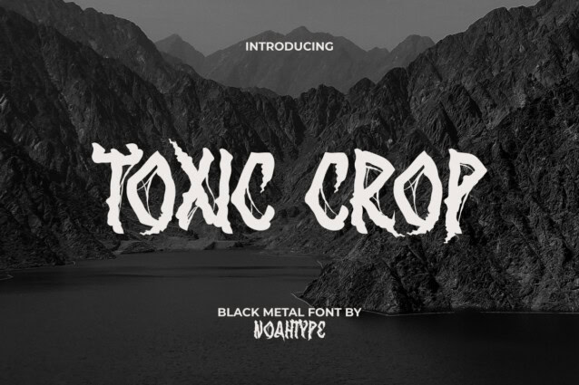 Toxic Crop Font - Befonts
