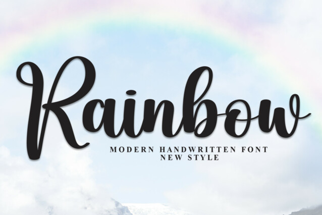 Rainbow Script Typeface - Download Free Font