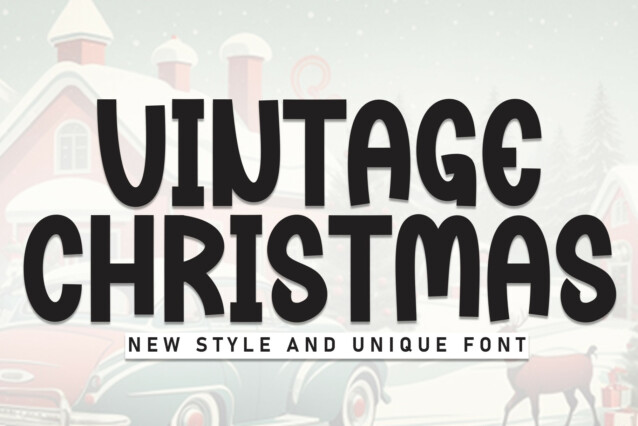 Vintage Christmas Display Font - Befonts