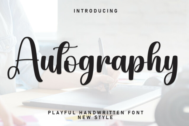 Autography Script Typeface - Befonts