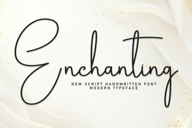 Enchanting Display Font - Befonts