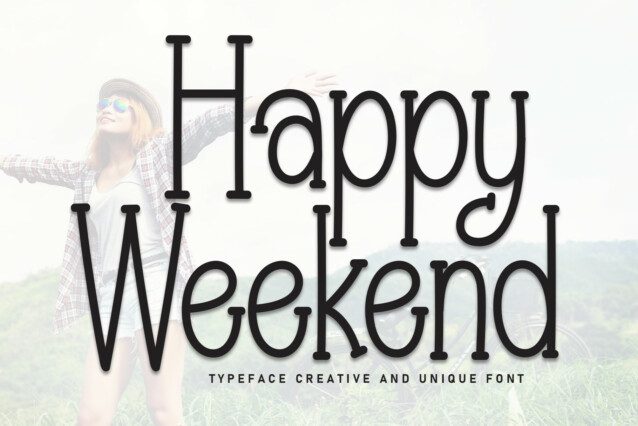 Happy Weekend Display Font - Download Free Font