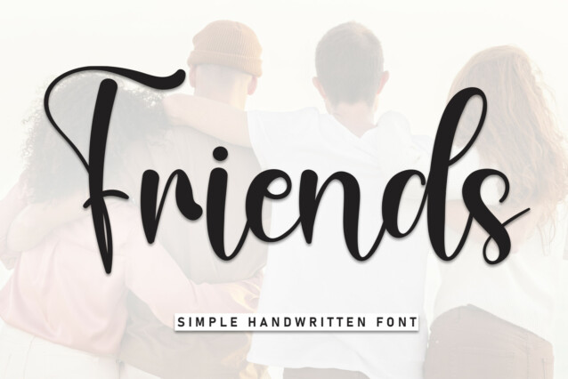 Friends Script Font - Download Free Font