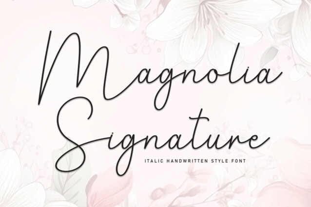 Magnolia Signature Script Font - Download Free Font