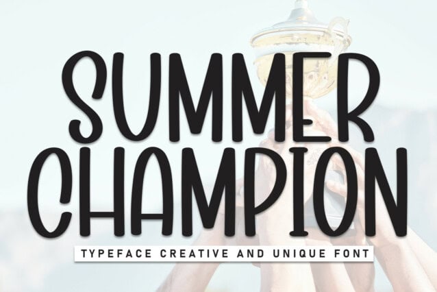 Summer Champion Display Font - Download Free Font