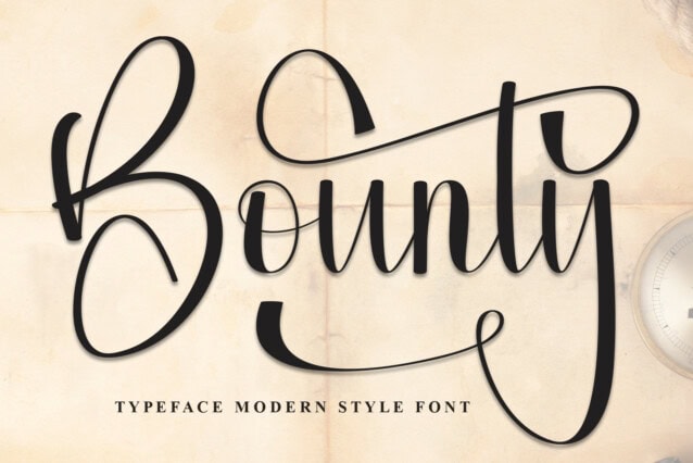 Bounty Display Font - Befonts