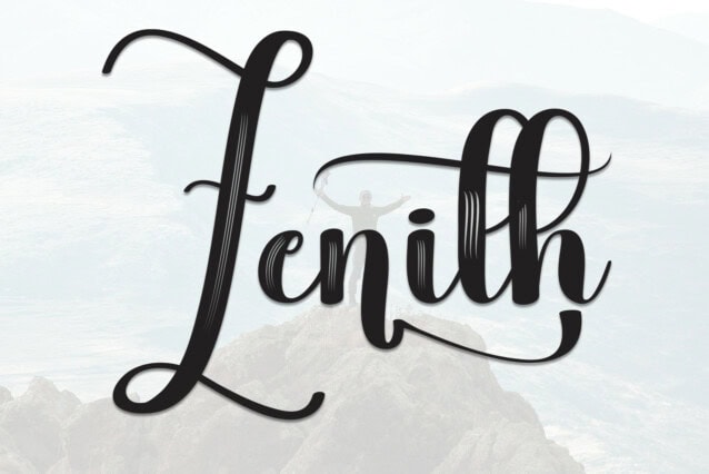 Zenith Script Font - Download Free Font