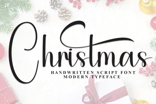 Christmas Script Font - Befonts