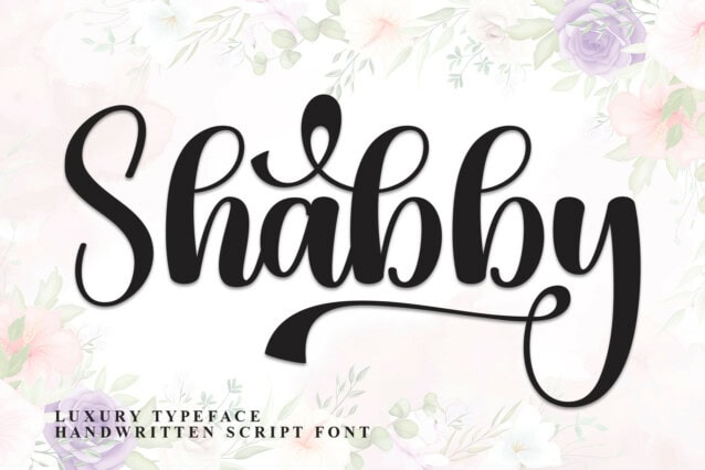 Shabby Calligraphy Font - Download Free Font