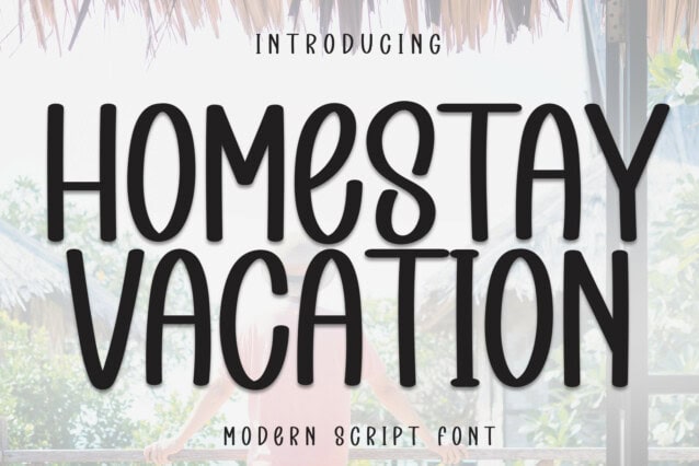 Homestay Vacation Display Font - Befonts