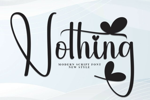 Nothing Calligraphy Font - Download Free Font