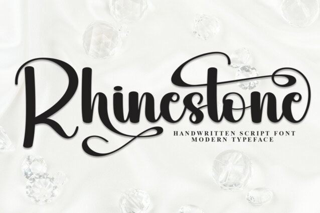 Rhinestone Script Font - Befonts