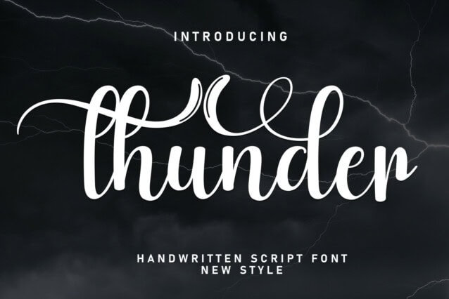 Thunder Calligraphy Font - Download Free Font