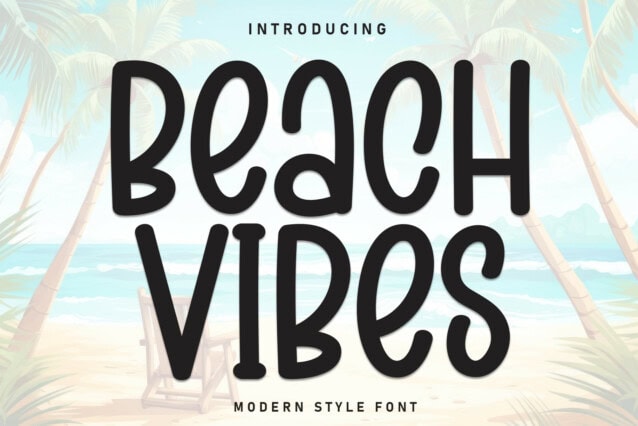 Beach Vibes Display Font - Befonts