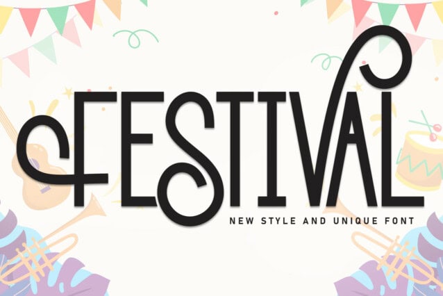Festival Display Font - Befonts