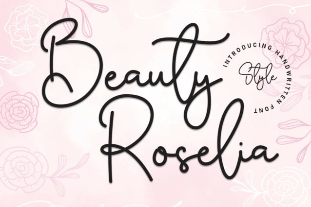 Beauty Roselia Script Font - Download Free Font