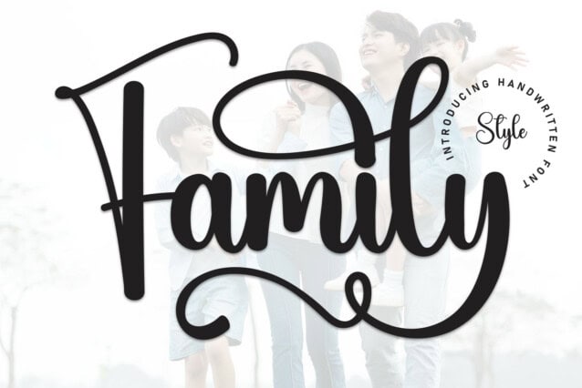 Family Script Font - Befonts