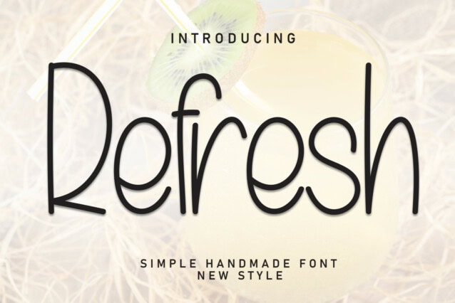 Refresh Script Font - Download Free Font