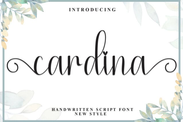 Cardina Script Font - Befonts