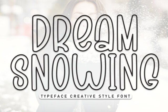 Dream Snowing Display Font - Befonts